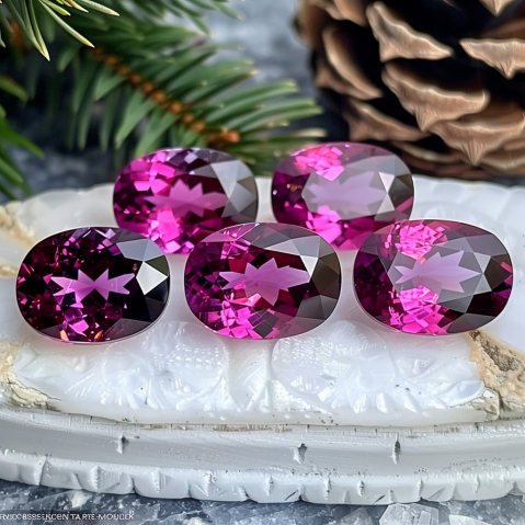 Color chart of Rubellite Tourmaline - The Natural Gemstones Company ...