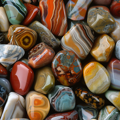 Color grading chart of Agate - The Natural Gemstones Company | The ...